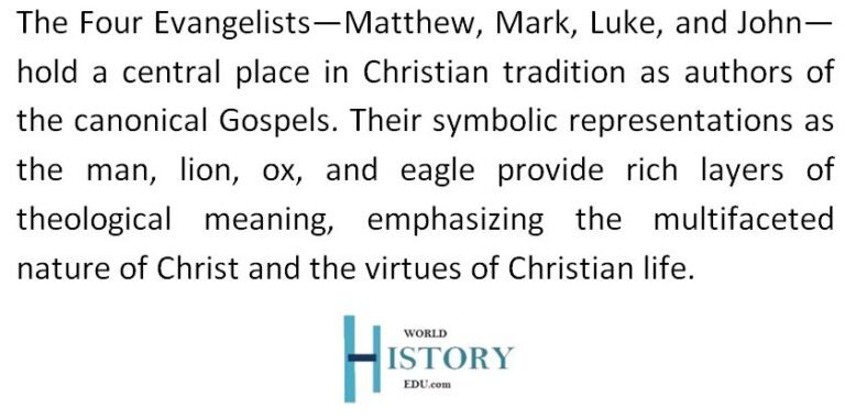 The Four Evangelists in Christian Tradition - World History Edu