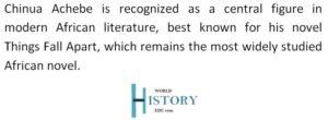 Things Fall Apart (1958) by Chinua Achebe - World History Edu