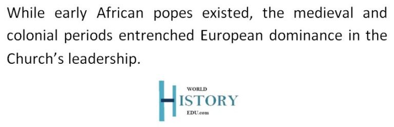 Why Hasn't There Been a Black Pope?
