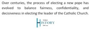 How is a new pope elected? - World History Edu