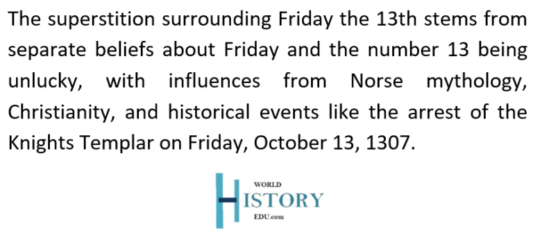 How did Friday the 13th become a Superstitious Day in Western Culture ...