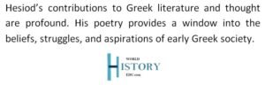Ancient Greek Poet Hesiod - World History Edu