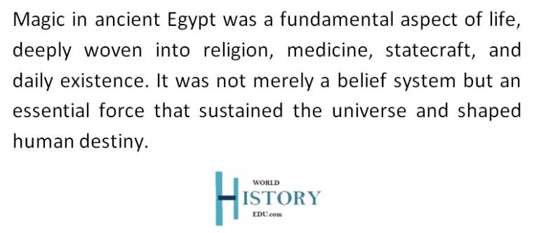 Magic in Ancient Egypt - World History Edu