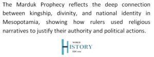The Marduk Prophecy - World History Edu