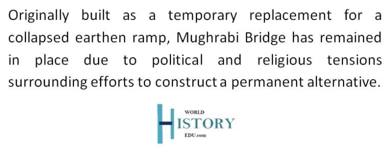 The Mughrabi Bridge - World History Edu