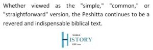 Peshitta in the Syriac tradition - World History Edu
