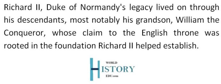 Richard II, Duke of Normandy - World History Edu