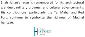 Shah Jahan: 5th Mughal Emperor and Builder of the Taj Mahal - World ...