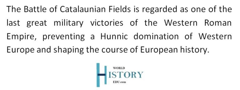 The Battle of the Catalaunian Fields - World History Edu