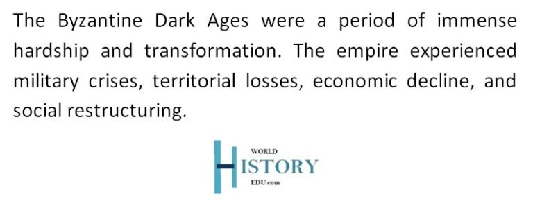Byzantine Dark Ages - World History Edu