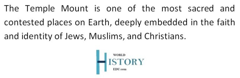 The Temple Mount in Jerusalem - World History Edu