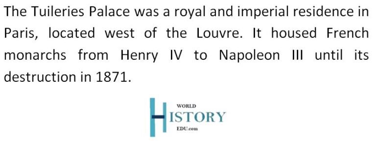 History of the Tuileries Palace - World History Edu