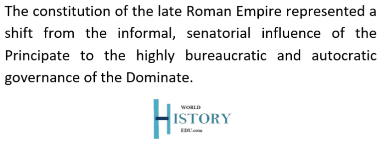 Constitution of the late Roman Empire - World History Edu