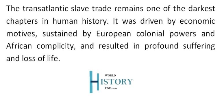 Transatlantic Slave Trade - World History Edu