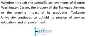 Tuskegee University - World History Edu