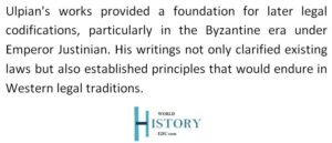 Roman jurist Ulpian - World History Edu