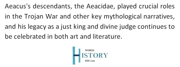 Aeacus in Greek Mythology - World History Edu
