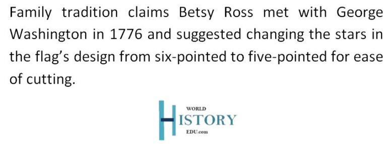 Who was Betsy Ross? - World History Edu