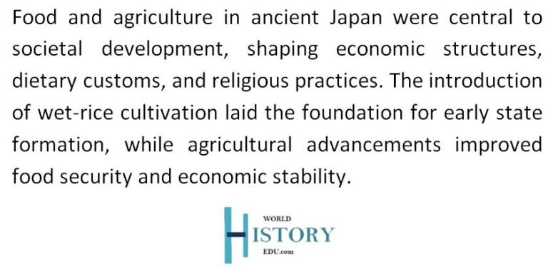 Food and Agriculture in Ancient Japan - World History Edu
