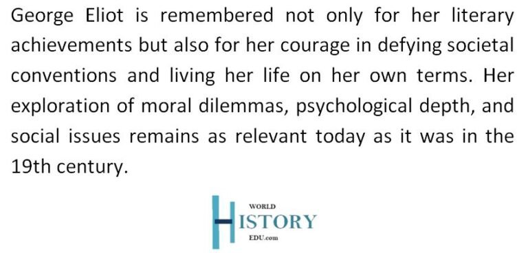 George Eliot - World History Edu
