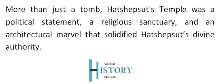 The Temple of Hatshepsut - World History Edu