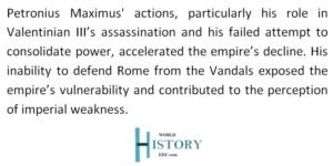 Roman Emperor Petronius Maximus: Life and Reign - World History Edu