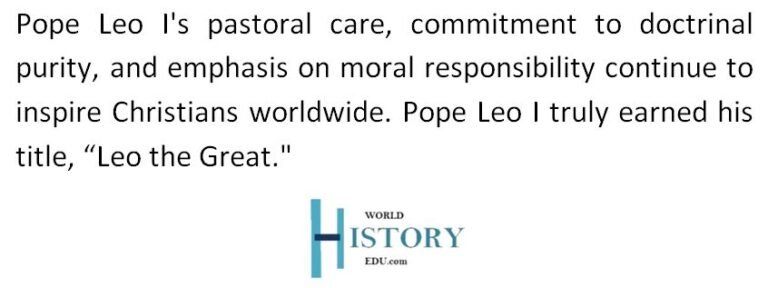 Pope Leo I - World History Edu