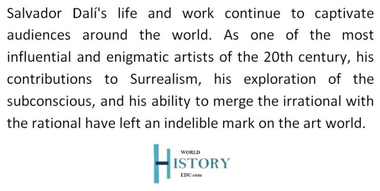 Spanish Painter Salvador Dalí - World History Edu
