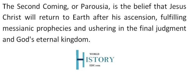 The Second Coming of Christ - World History Edu
