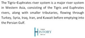 What is the Tigris–Euphrates river system? - World History Edu