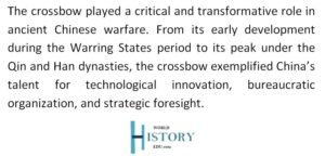 How effective was the crossbow in ancient Chinese warfare? - World ...