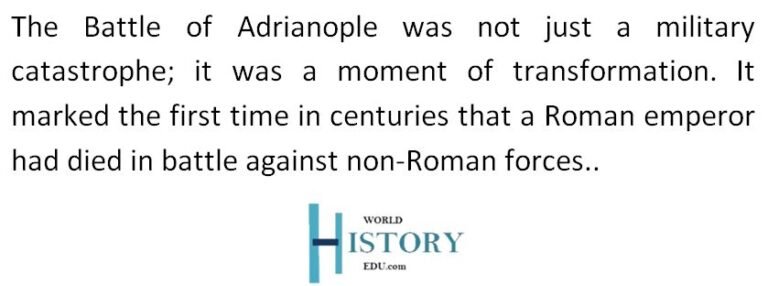 Battle of Adrianople in 378 - World History Edu