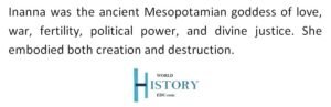 Inanna in ancient Mesopotamia - World History Edu