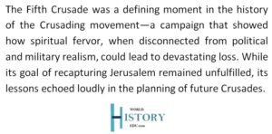 The Fifth Crusade - World History Edu
